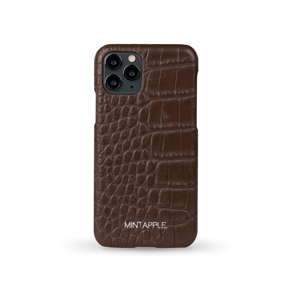 iPhone 11 Pro Max Alligator Embossed Leather Case