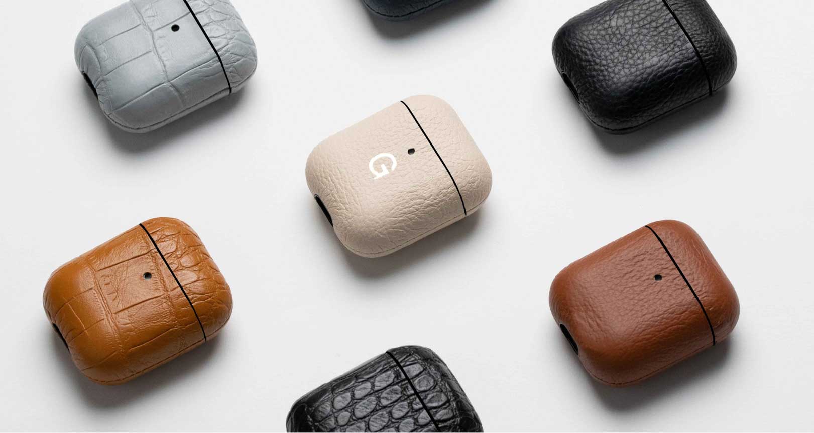 Leather AirPod Cases - Alligator Leather / Pebble Leather – MINTAPPLE.