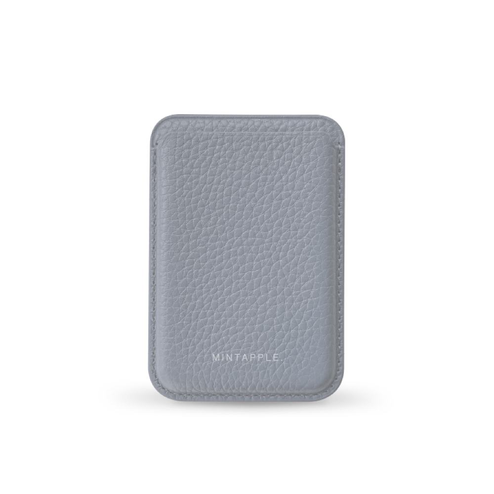 Leather MagSafe Wallet | Top Grain Leather | Cloud Grey | Monogram ...